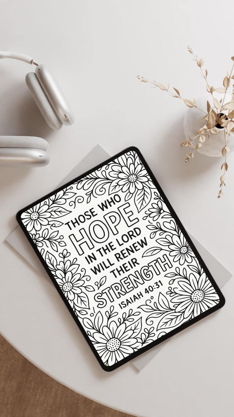 Isaiah 40:31 Coloring Page | Christian Adult Coloring Sheet | Scripture Art Printable | Faith ...