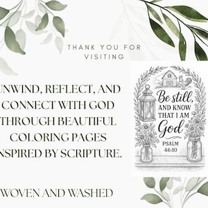 Be Still and Know - Psalm 46:10 Coloring Page | Adult Christian ...