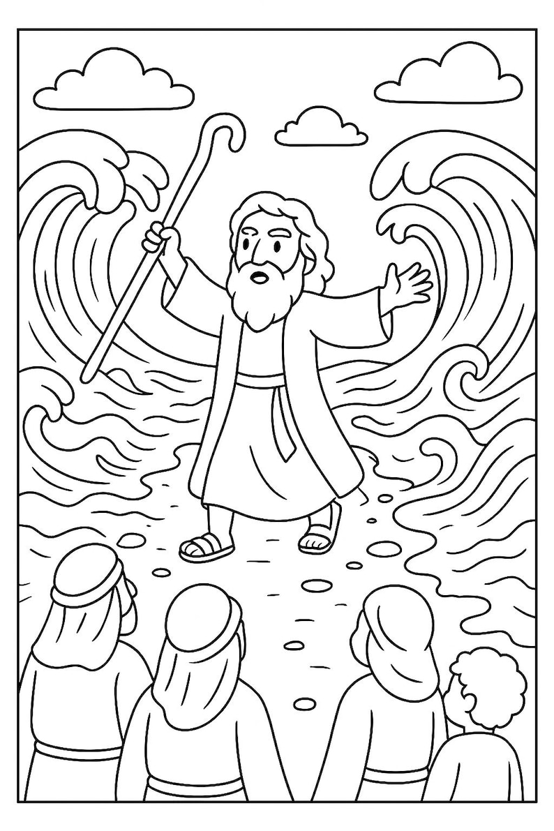 Moses and the Red Sea Activity Pack | Bible Story Printable for Kids ...
