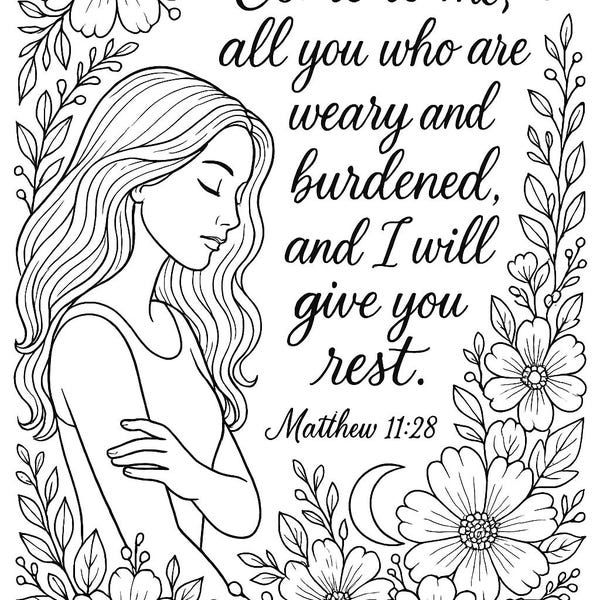 Matthew 11 28 - Etsy