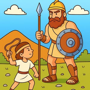 David & Goliath Bible Story Activity Packet | Kids Ages 4-10 | Sunday ...