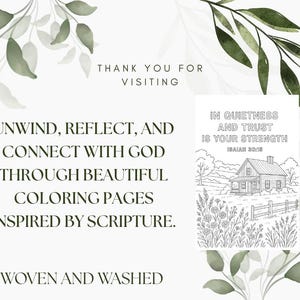 Isaiah 30:15 Coloring Page – Farmhouse Scene Christian Printable ...