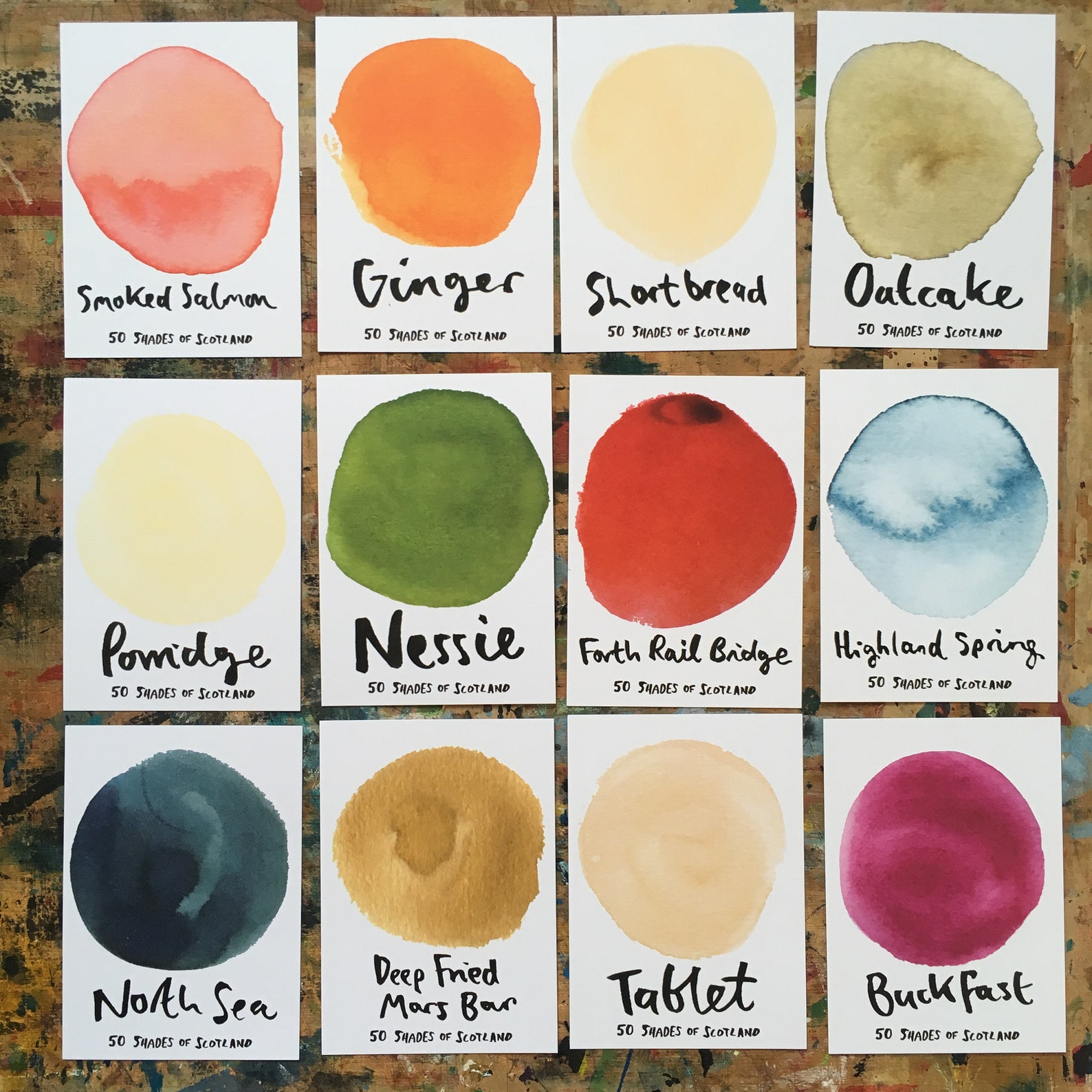 50 Shades of Scotland Postcard Sets. Random Selection of Scottish ...