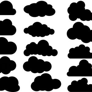 Cloud Svg Bundle, Clouds Svg, Clouds Clipart, Sky Svg, Cloud Svg Files ...