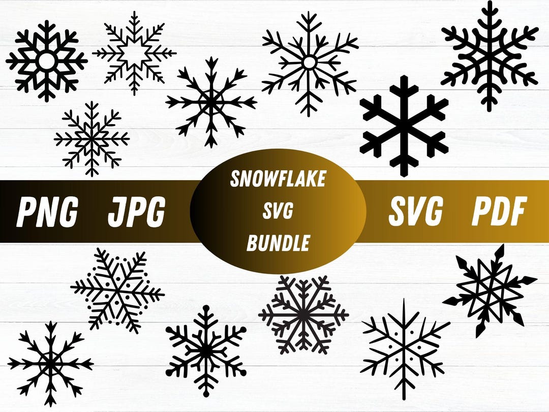Snowflake SVG Bundle: Winter Christmas Cut Files for Cricut, Silhouette ...