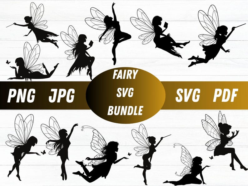 Designs Tinkerbell Svg Bundle ,fairy Svg, Tinker Bell Clipart, Fairy ...