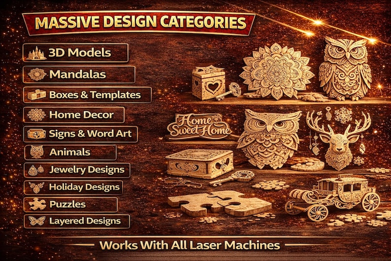 700,000+ Laser Cut Files SVG Bundle, Commercial Use (digital Download ...