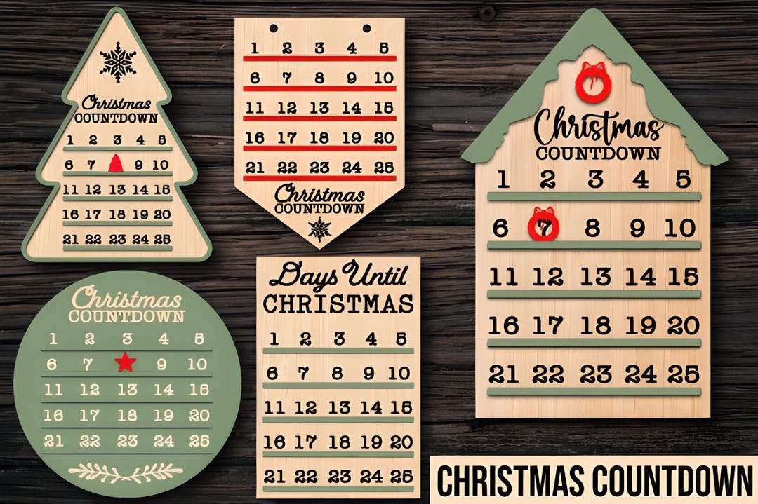 Christmas Countdown Laser Bundle, Instant Download - Etsy