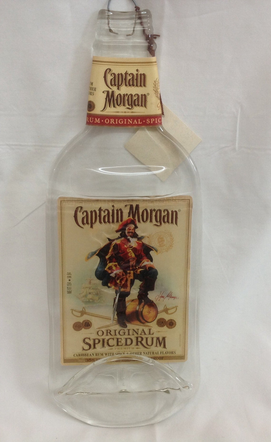 Fused Flat Captain Morgan Liquor Bottle - Etsy