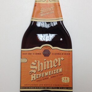 Fused Flat Shiner Bock Beer Bottle - Etsy