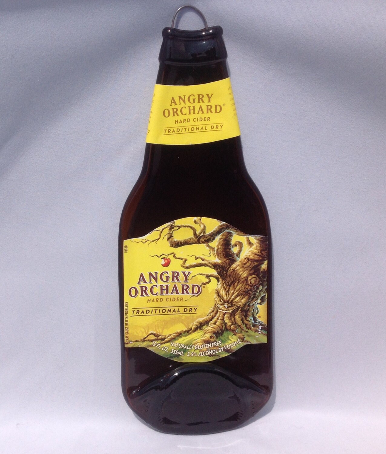 Fused flat Angry Orchard Beer bottle | Etsy
