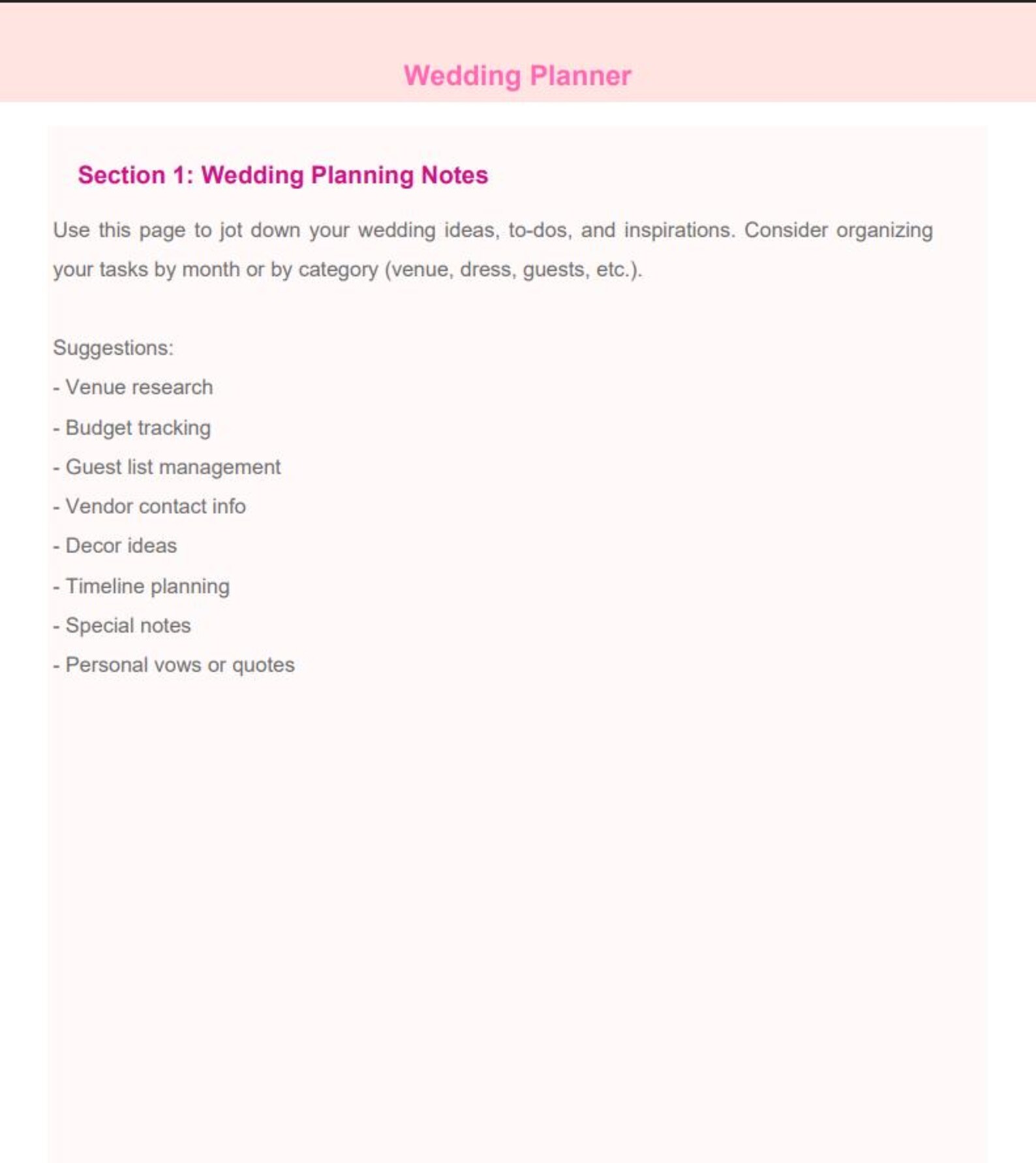 Digital Wedding Planner Wedding Planning App Online Wedding Planner ...