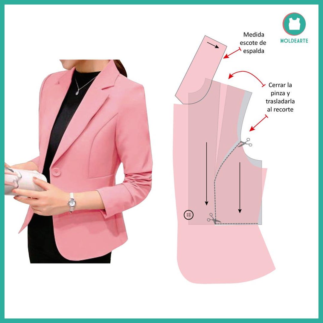 Classic Blazer Pattern Template - PDF - A4 - 9 Sizes - Etsy