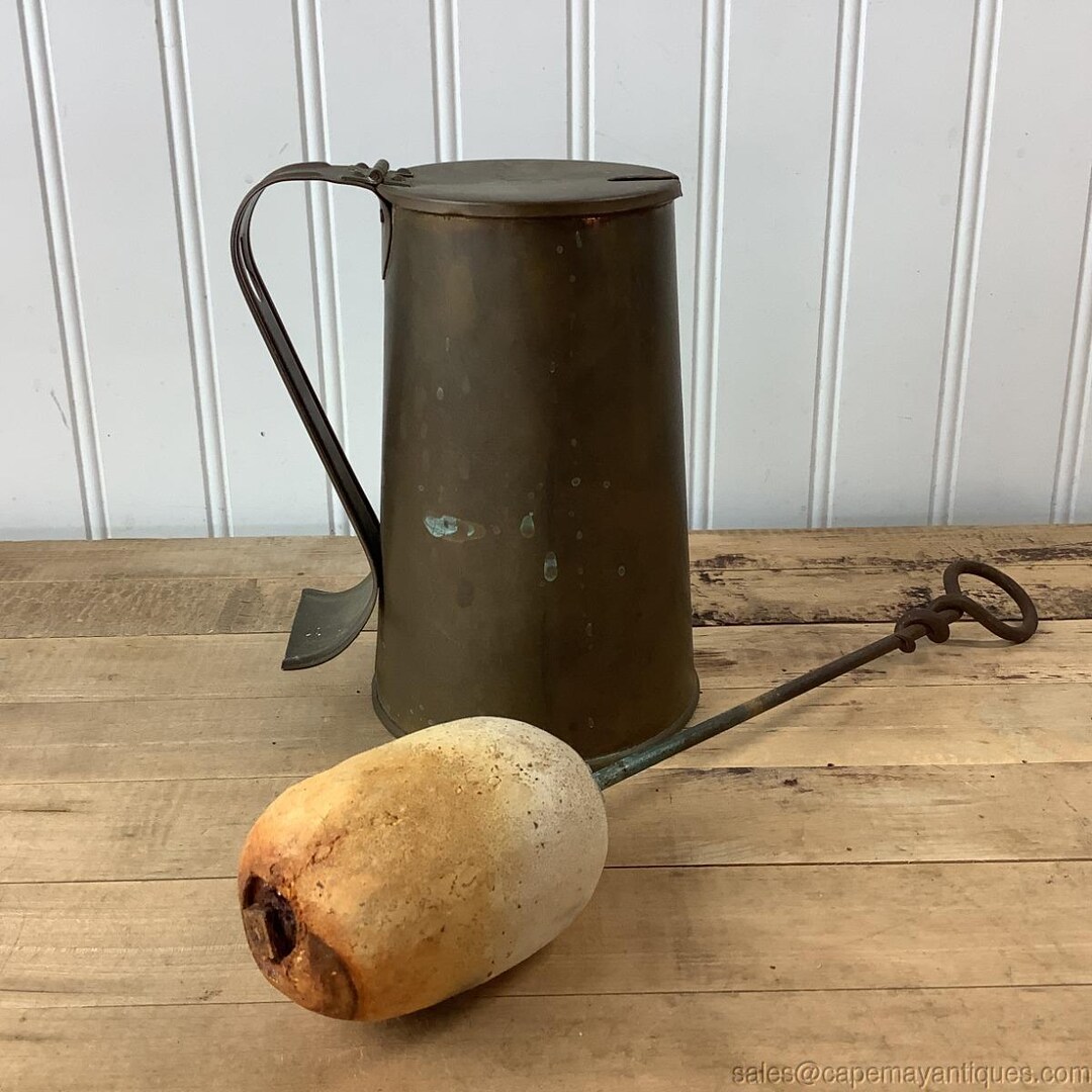 Vintage Fire Starter Mayflower Smudge Pot W Wand Wall Hanging or Hearth ...