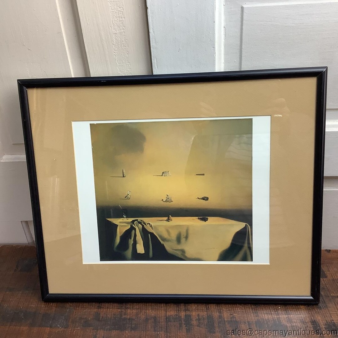 Salvador Dali Morphological Echo Print Framed Matted 11" by 10.5" Print ...