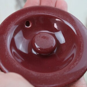 Hall Pottery Bean Pot With Lid #470 Maroon Rare Color - Etsy