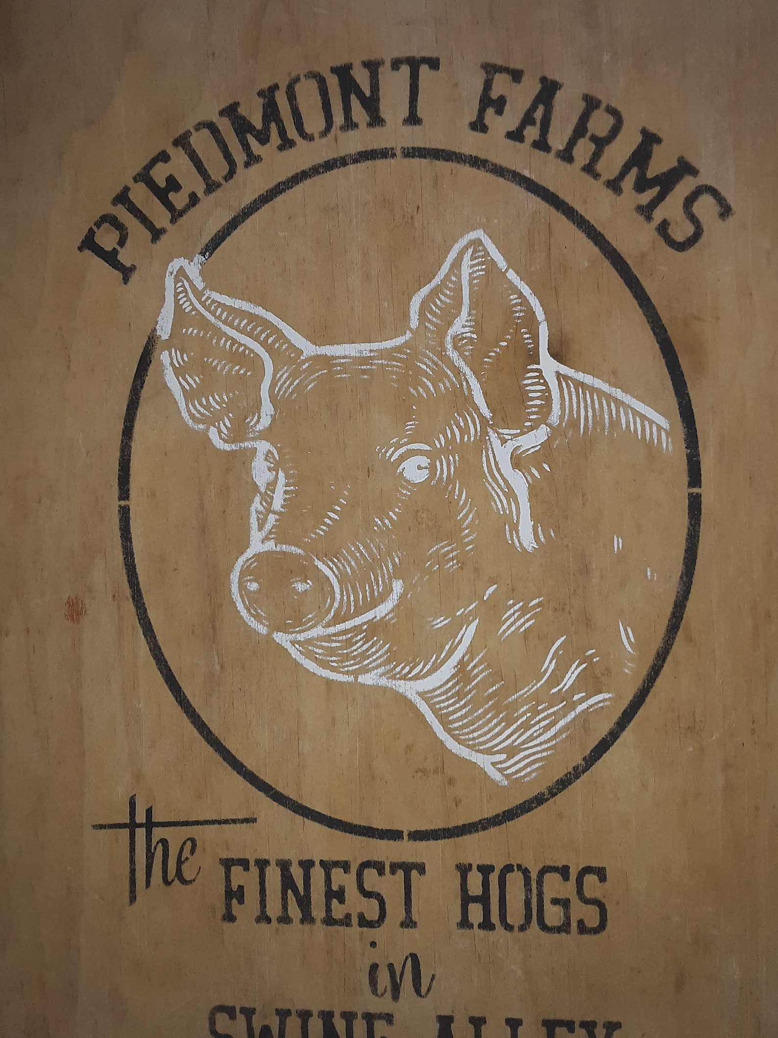 Hand Painted Farm Sign Piedmont Farms the Finest Hogs and - Etsy