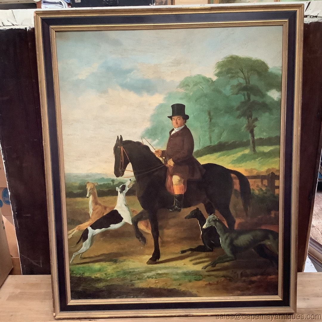 Oil Print Painting Repo Man on Horse by William Henry Knight 1850 Mr ...