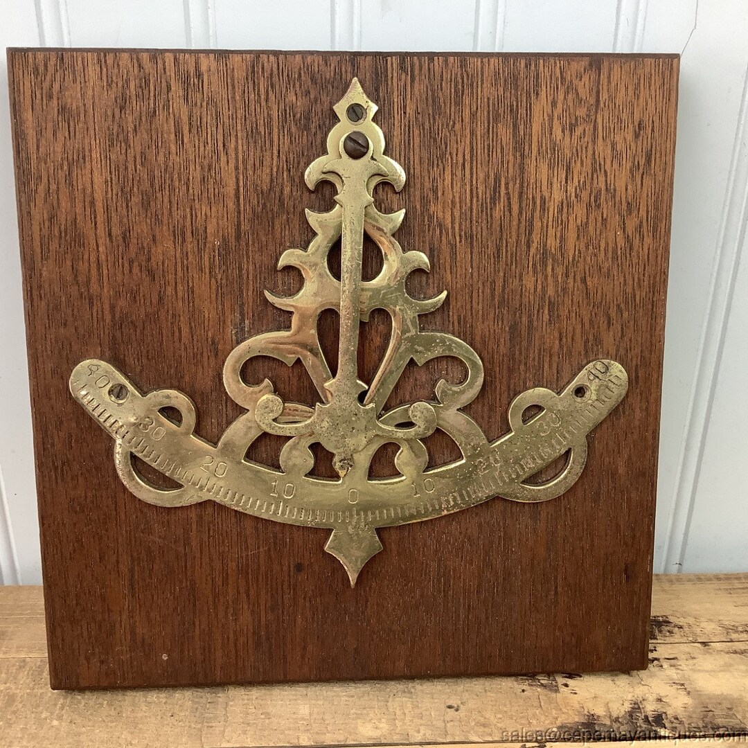 Brass Nautical Mariner's Quadrant Scale Pendulum Inclinometer Ship ...