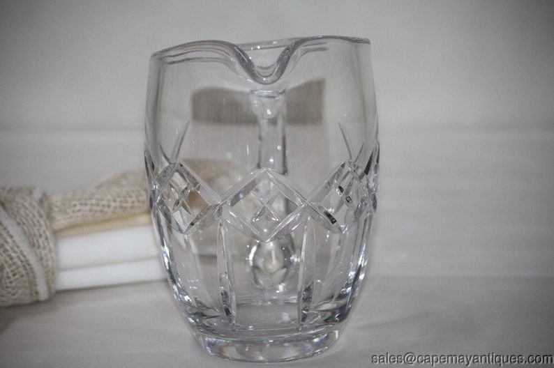 Fostoria Glass Water Pitcher Modern Giftware Straight Line X | Etsy