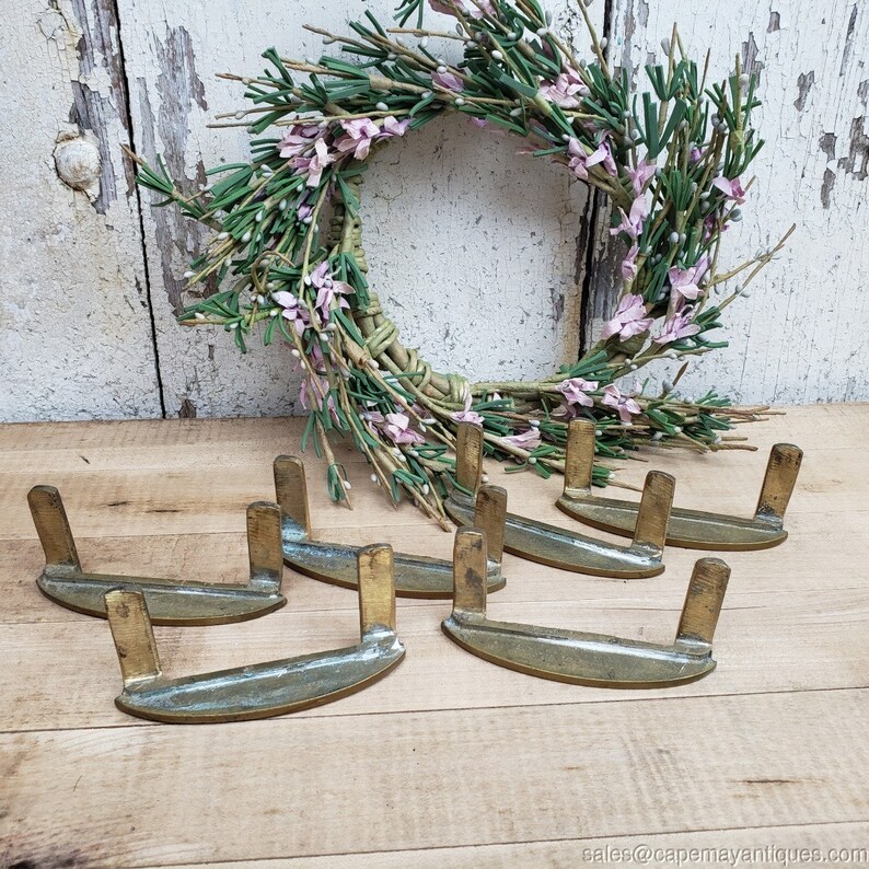 6 Brass Drawer Pulls Vintage Straight Line Inserts for Drawer - Etsy