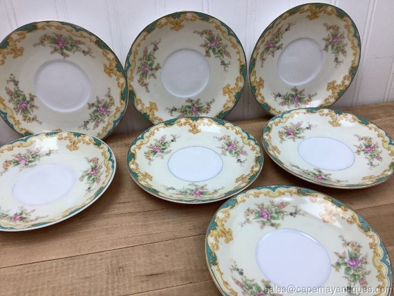 7 Noritake Luray Saucers Small Plates 5.5 Aqua Beige - Etsy