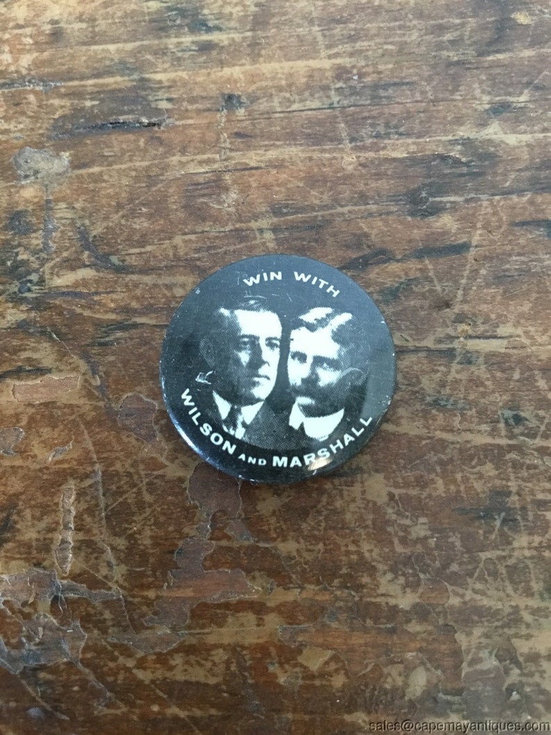 Vintage Win With Wilson and Marshall Campaign Button 1968 - Etsy