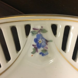 Beautiful Vintage German Reticulated Rim Plate With Floral Design ...