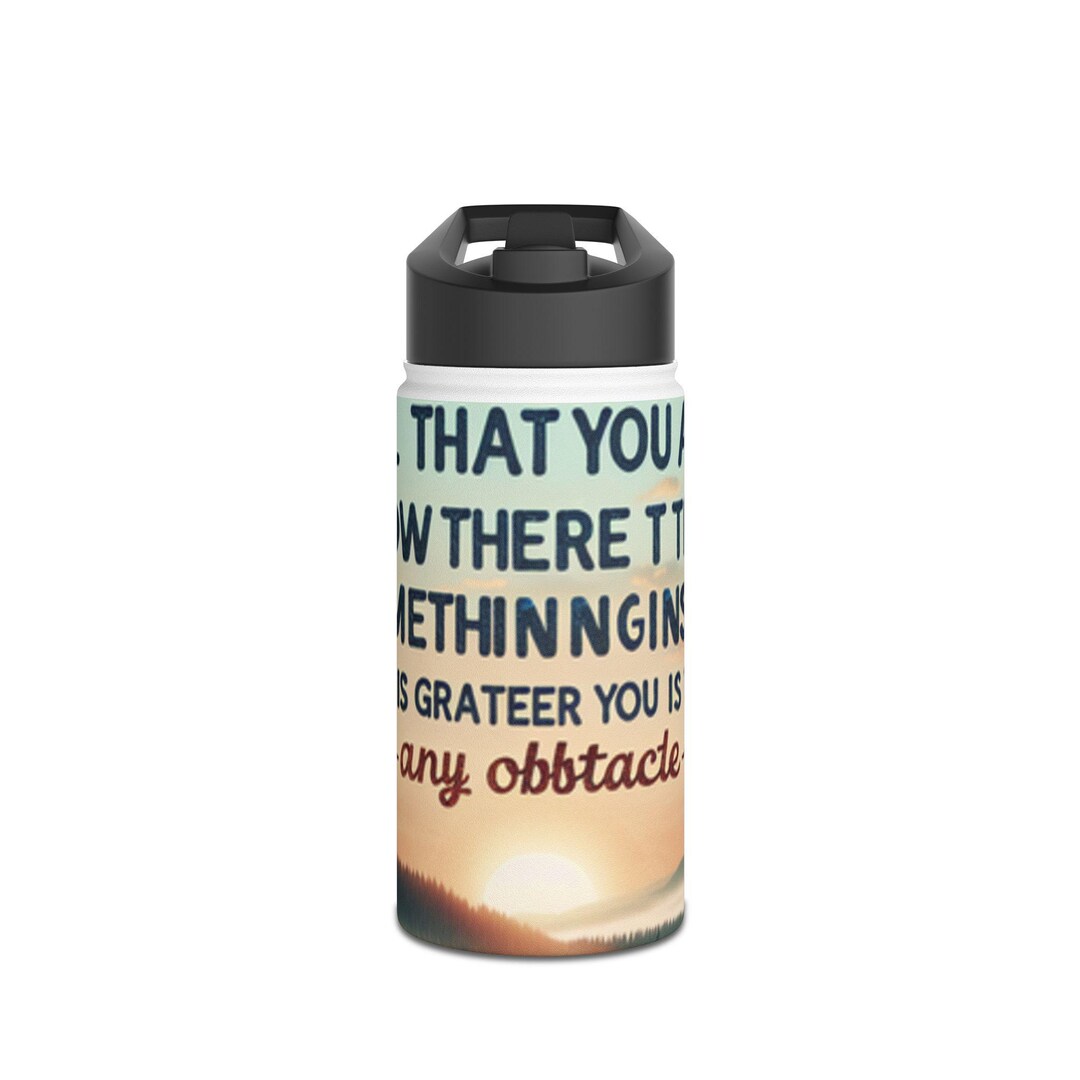 Water Bottle, Motivational Quote, Gym Hydration, Fitness Gift ...