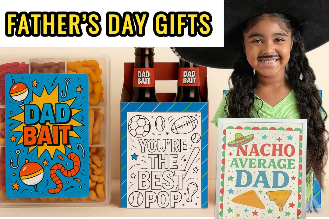 Fathers Day DIY Printable Digital Download- Bundle Kids Gift Ideas ...