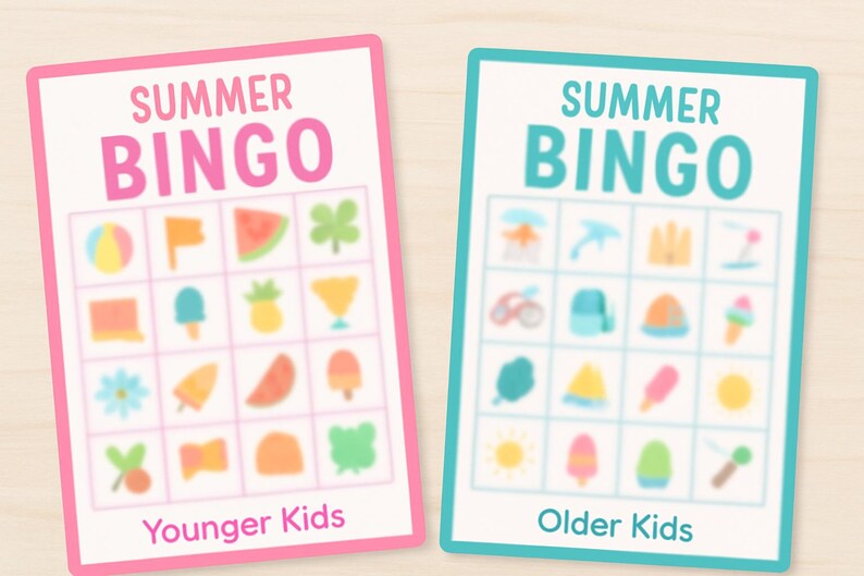 Summer Activity Bundle for Kids – Printable Bingo, Bored Jar Ideas ...