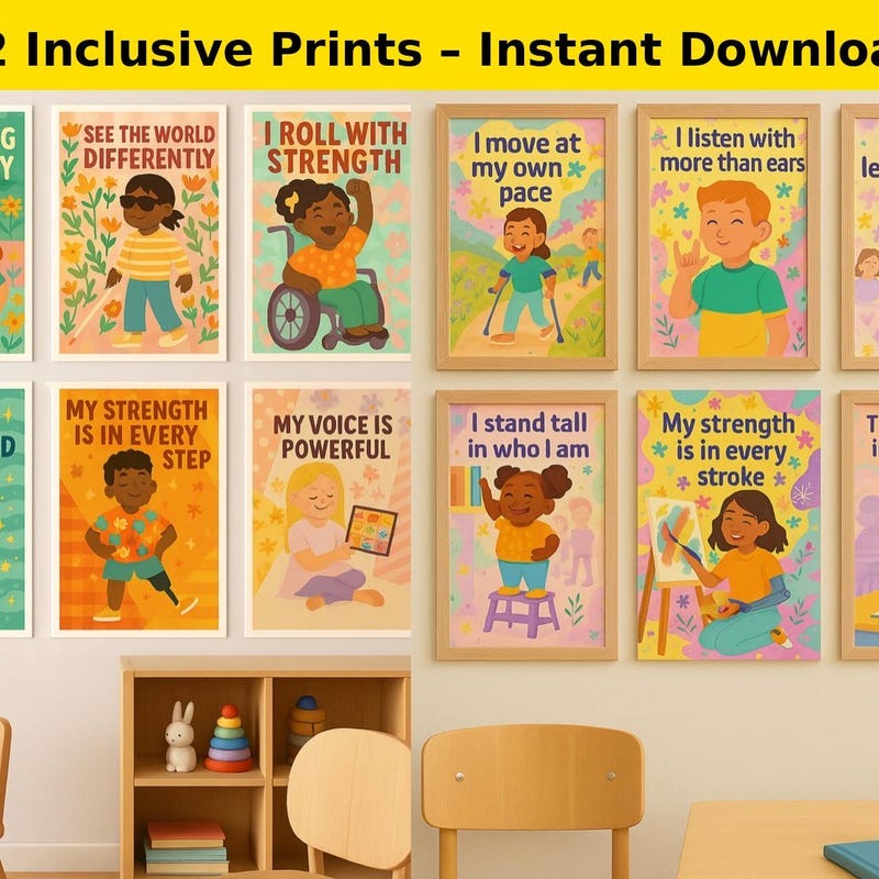 Disability Kid Posters - Etsy UK
