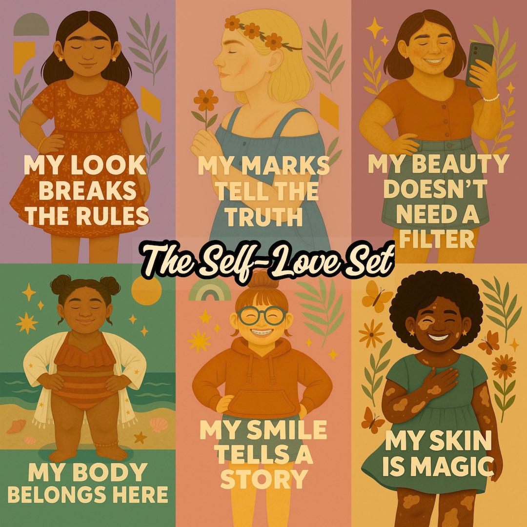 SELF LOVE SET – Empowering Wall Art for Girls | Body Positive Printable ...