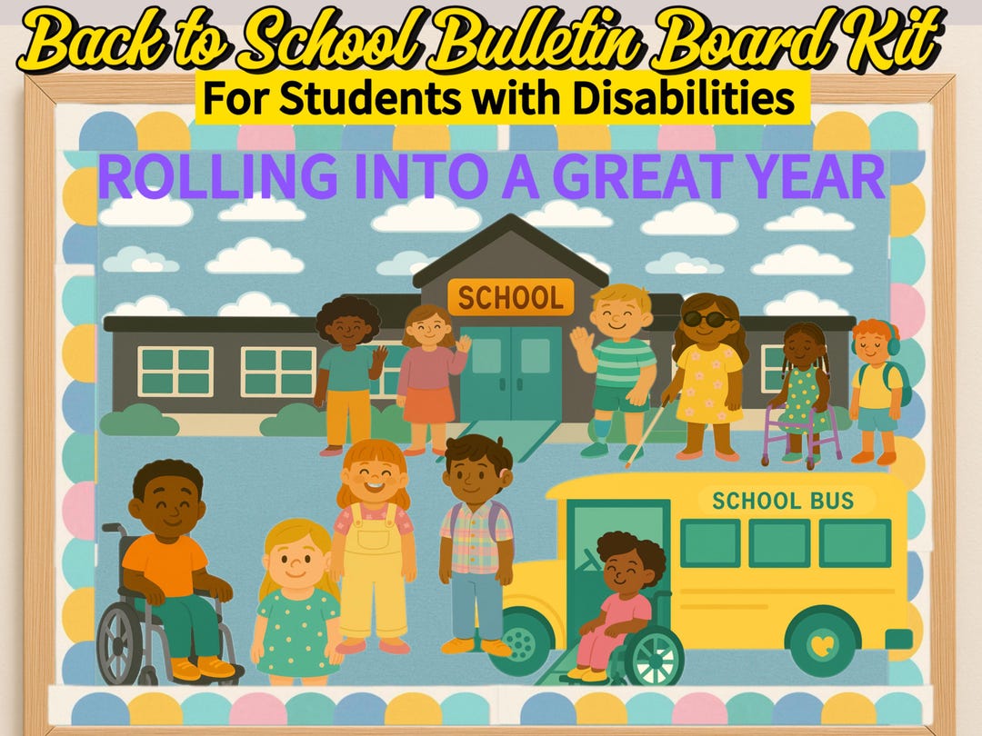 Back to School Bulletin Board Kit for Students With Disabilities - Etsy