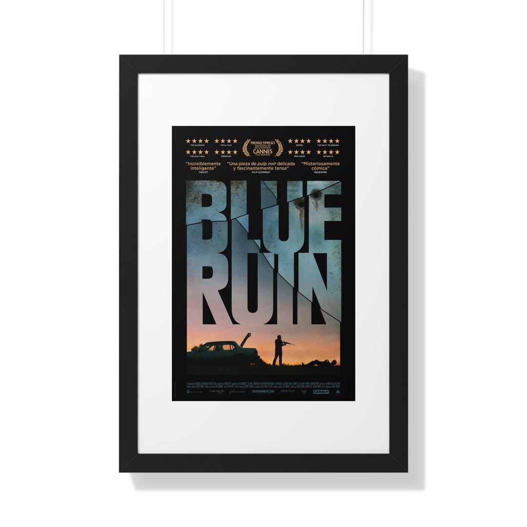 Blue Ruin (2013) Movie Poster | Framed Vertical Poster Best Quality - Etsy