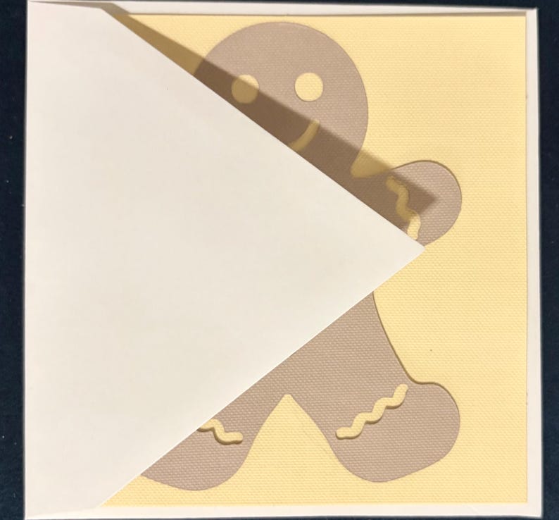 Gingerbread Man Card - Etsy