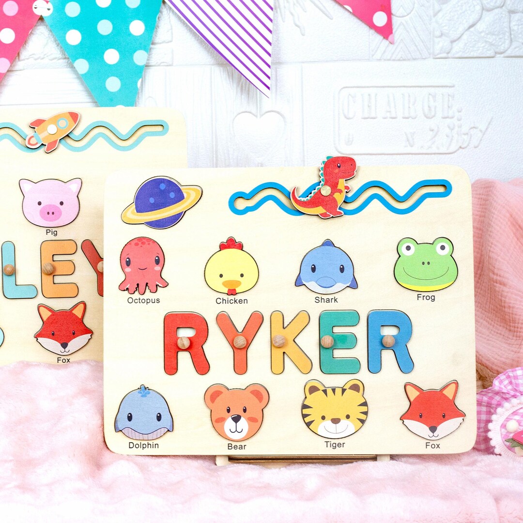 Personalized Animal Name Puzzles, Custom Name Puzzles, Custom Toy Gifts ...