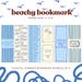 Set of 6 Beachy Blue Printable Bookmarks | Cute Sardine Coastal Summer ...