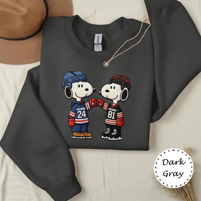 Embroidered Heated Rivalry Snoopy Hollanov Sweatshirt, Ilya Rozanov ...