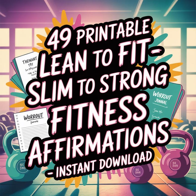 49 Printable Lean to Fit - Slim to Strong Women Fitness Affirmations ...