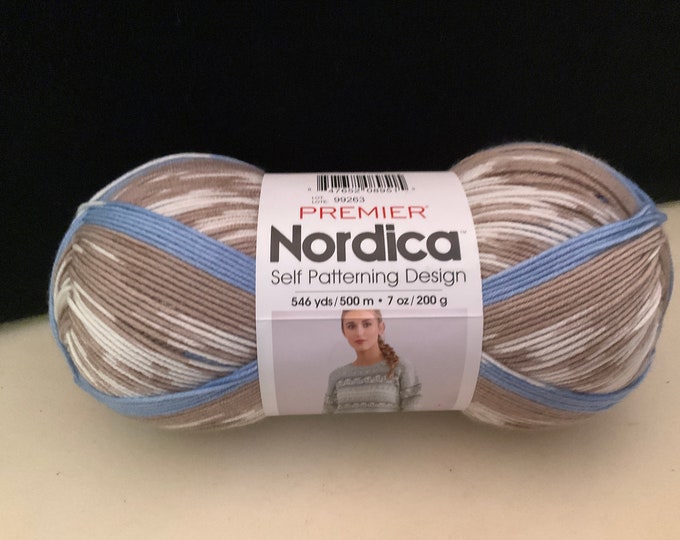 1 Premier Nordica Self-patterning Yarn Color; Country Blue - Etsy