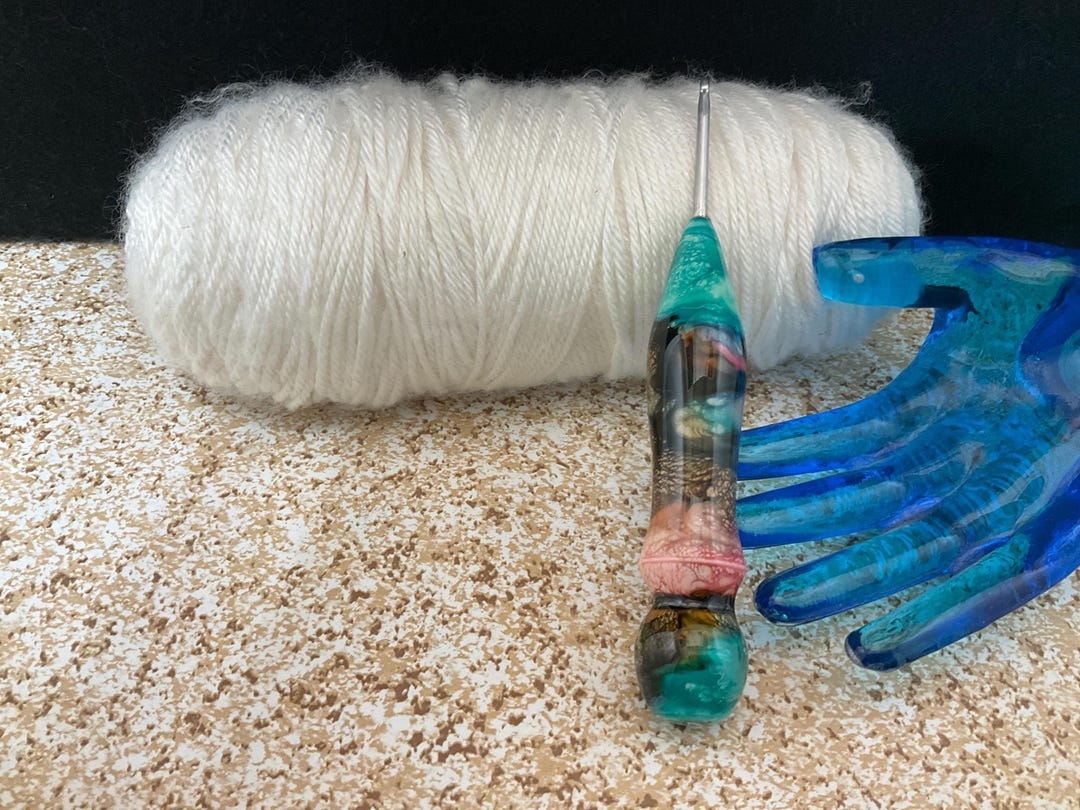 Handmade D/3.25mm Clover Amour, Crochet Hook: Wood/acrylic Handle, - Etsy