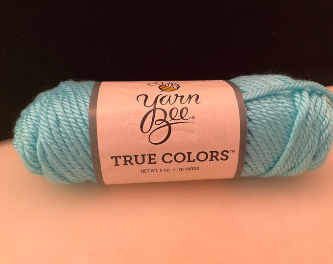 1 Yarn Bee Yarn True Colors Color; Aqua - Etsy
