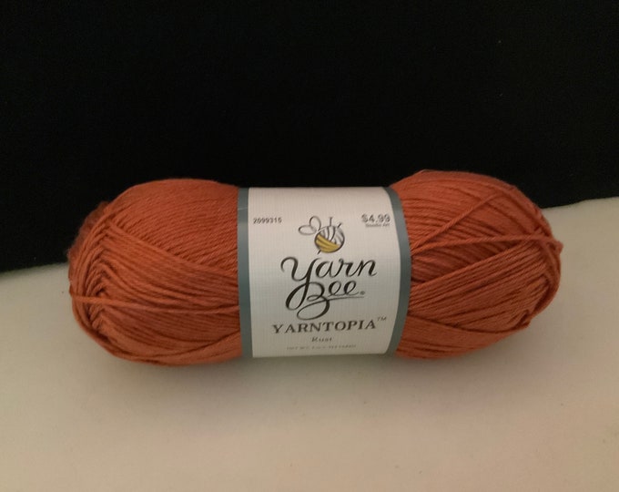 1 Yarn Bee Yarn Yarntopia Yarn Color Rust - Etsy