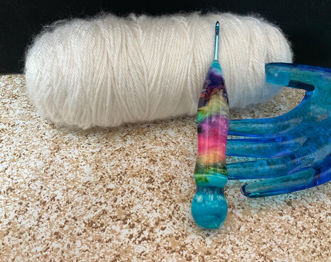Handmade D/3.25mm Susan Bates Hooks Wood/acrylic Handle: - Etsy