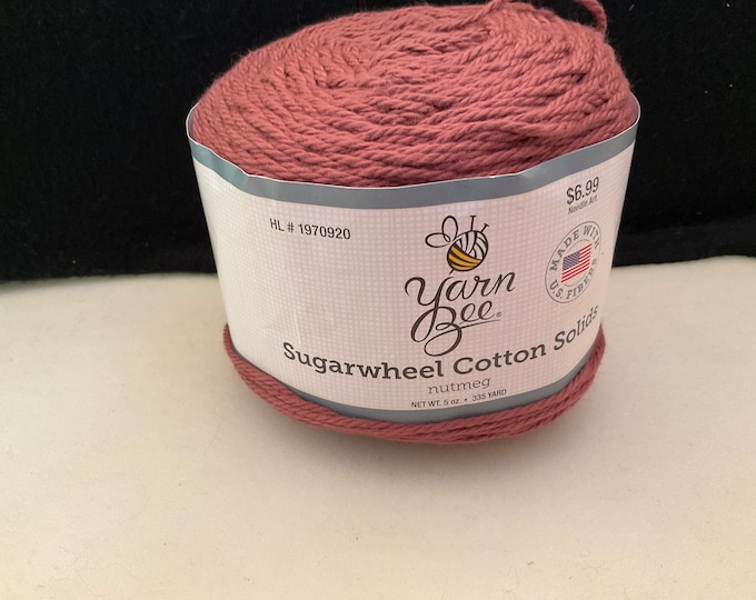 1 Yarn Bee Yarn Sugarwheel Cotton Solids Yarn Color: Nutmeg - Etsy