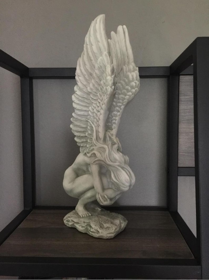 Large Remembrance Angel Garden Statue 3 Ft Tall | Religious Memorial ...
