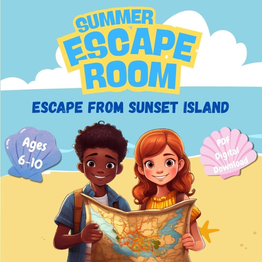 Escape From Sunset Island – Printable Kids’ Escape Room | Summer ...
