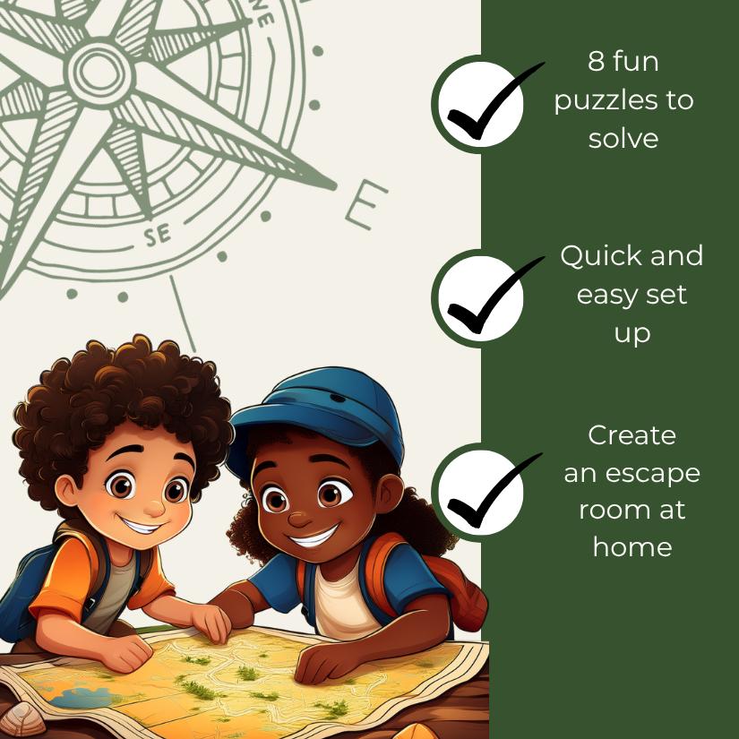 Camping Escape Room Game: Printable Treasure Hunt, Ages 8-12 (PDF ...