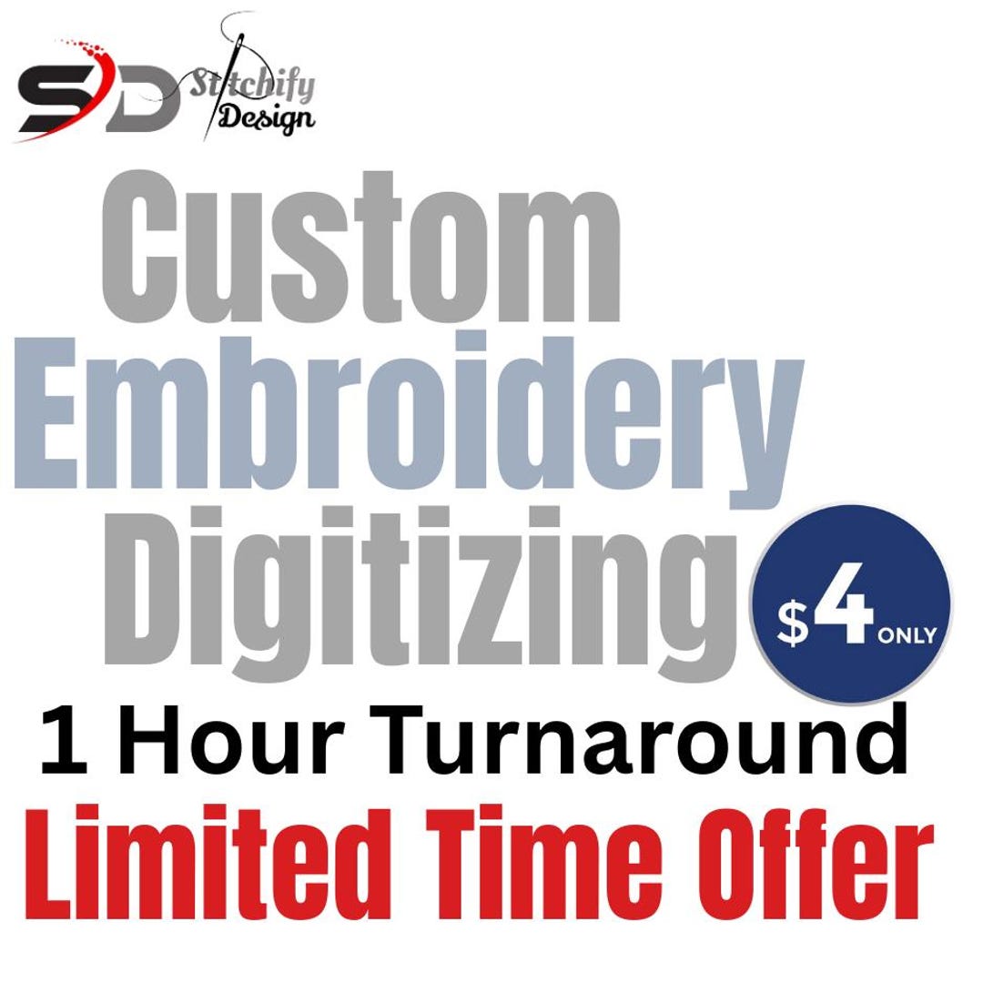 Custom Embroidery Digitizing: Logo to Machine Embroidery File - Etsy